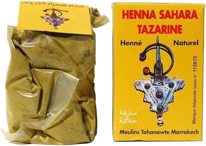 Natural Henna Powder Tazarine for Tatou 100g – Maghreb Market